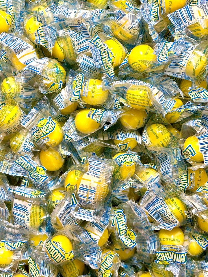 Ferrara Lemonhead XL Bulk Hard Lemon Candy 8oz 1LB 1.5LB 3LB 5LB Lemon ...
