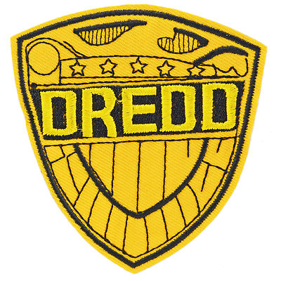 Judge Dredd Logo Iron On Patch Sew Sci Fi Badge Costume Cosplay Movie ...