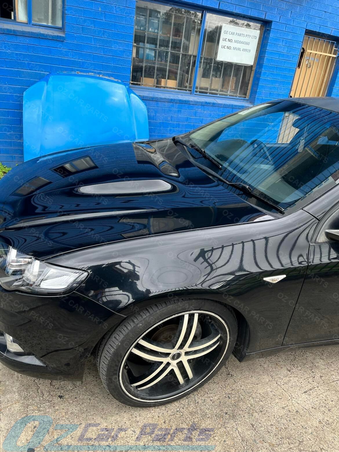 BLACK COLOUR FG F6 BONNET XT XR8 XR6 FPV GT GTP BOSS BONNET STEEL WITH ...