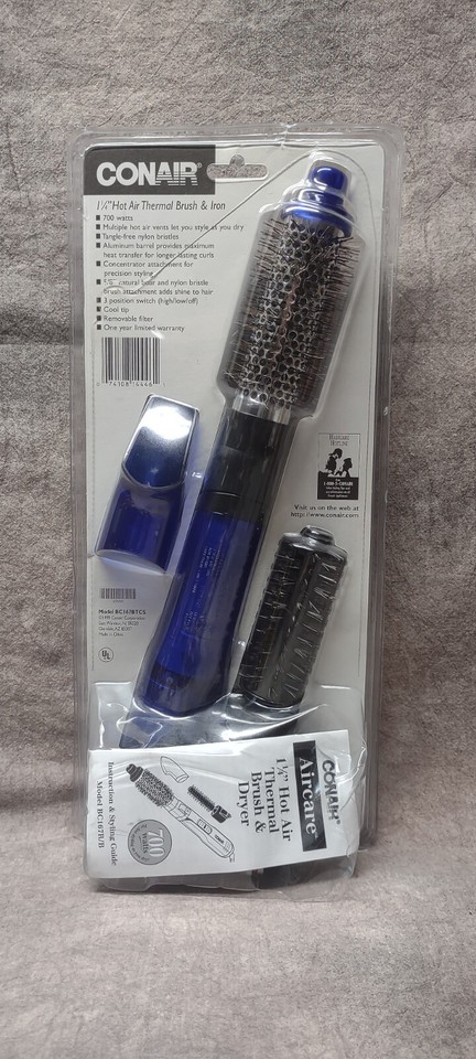 Vintage 90s Conair Aircare 1 ¼" Hot Air Thermal Brush & Dryer Model ...