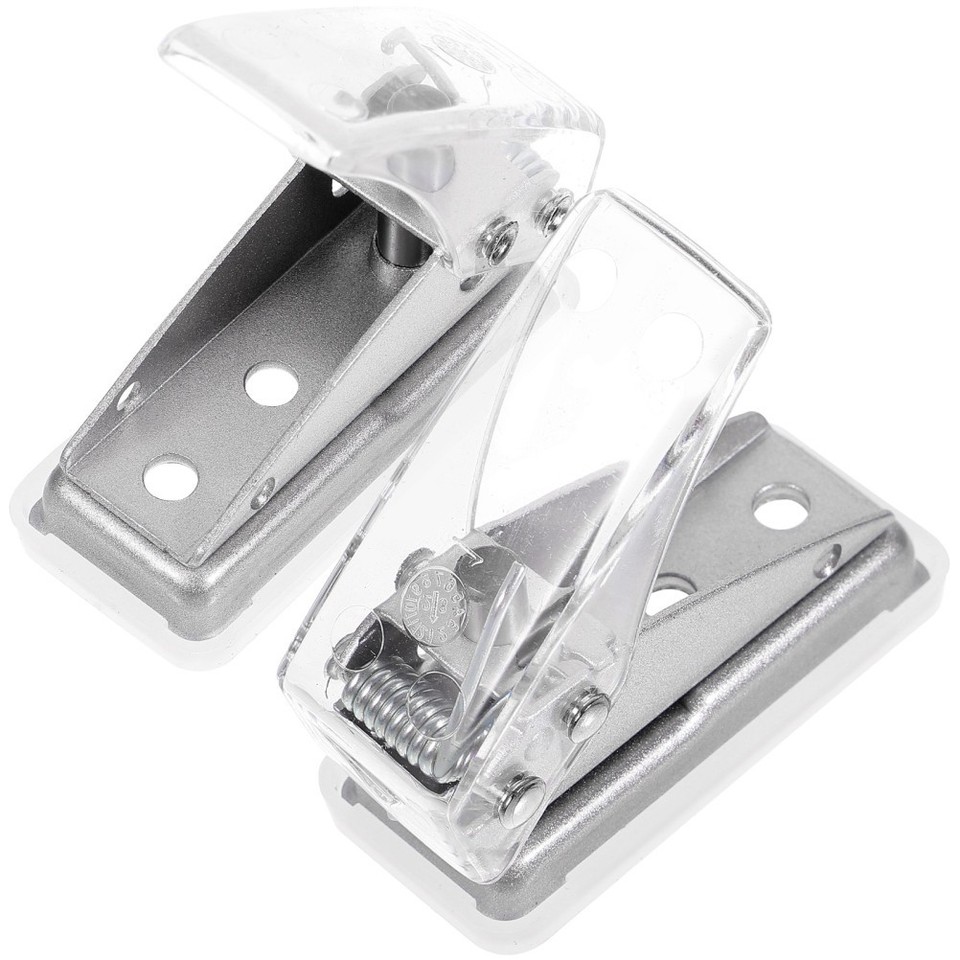 2 Pcs Single Hole Punch Plastic Manual Puncher for Paper Craft and ...