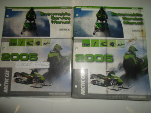 2005 Arctic Cat Snowmobile Service Repair Shop Manual SET 2 VOL OEMx | eBay