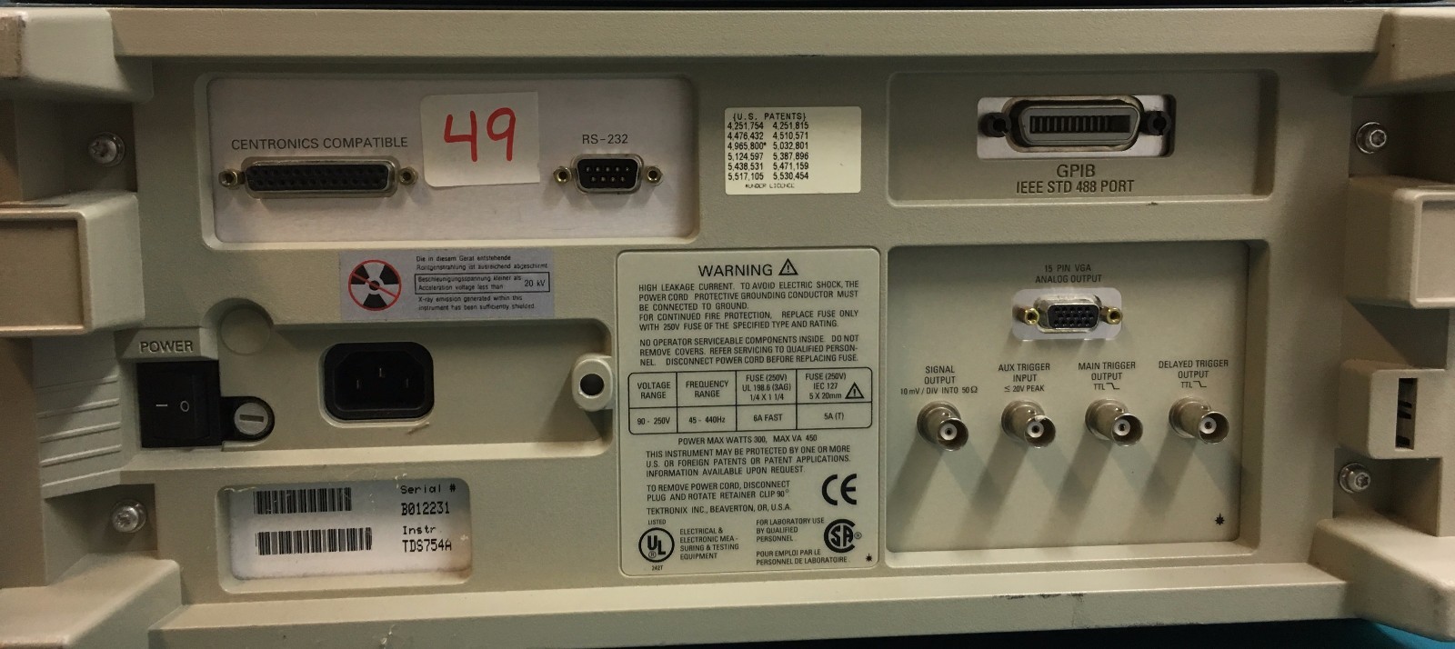 Tektronix TDS754A 500MHz-2GSas Oscilloscope 30 days warranty | eBay