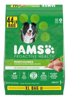 Iams 10200689 MiniChunks Small Kibble Chicken & Whole Grain Dog Dry ...