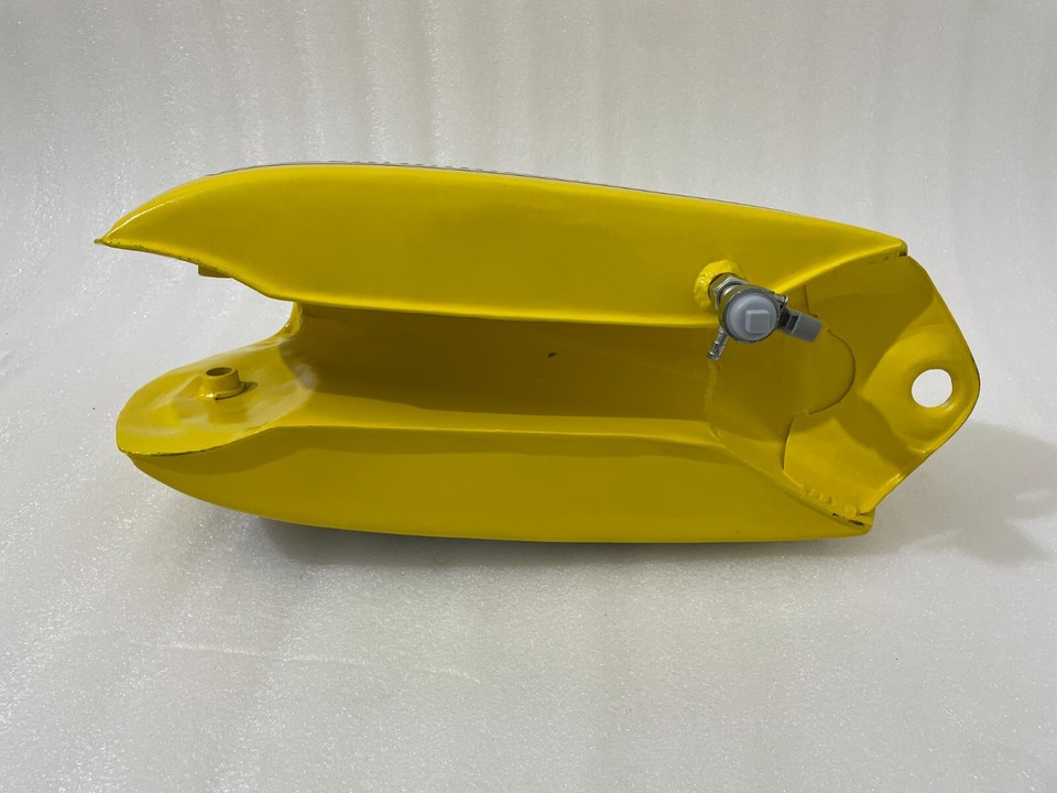 Yamaha MX250 MX 250 MX360 SC500 1974 Yellow Paint Steel Petrol Tank ...