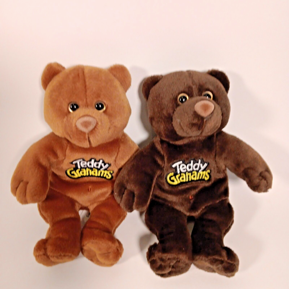 Teddy Grahams Beanie Bears Plush - Chocolate & Cinnamon | eBay
