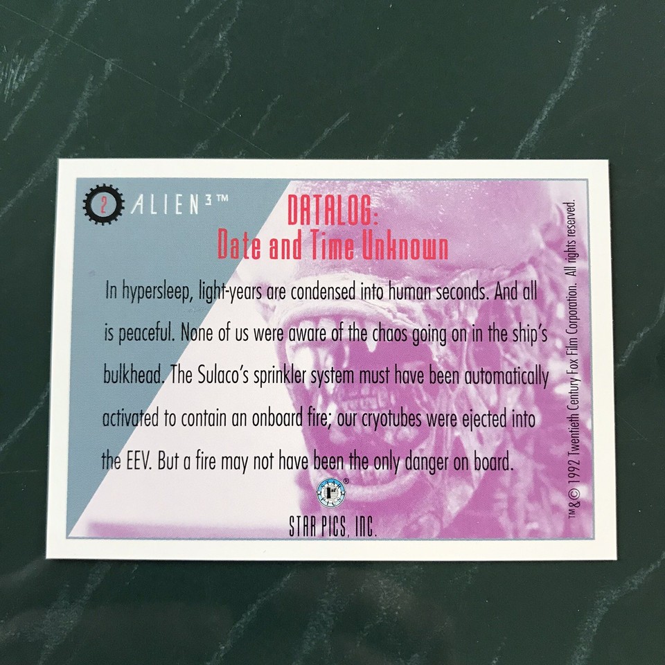 Ellen Louise Ripley CARD ALIEN 3 TRADING CARD 1992 *3A6 Sigourney ...