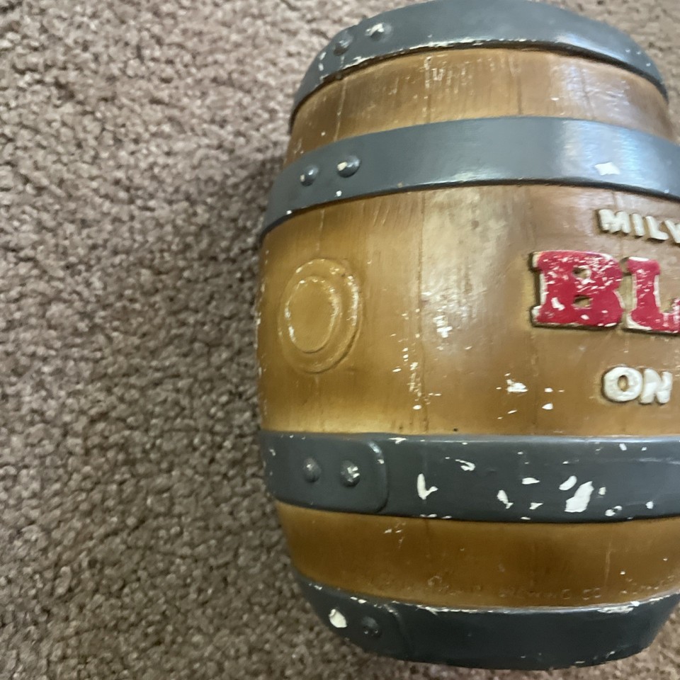 Vintage MILWAUKEE BLATZ ON DRAFT Rare Beer 1960’s CERAMIC Barrel Keg ...