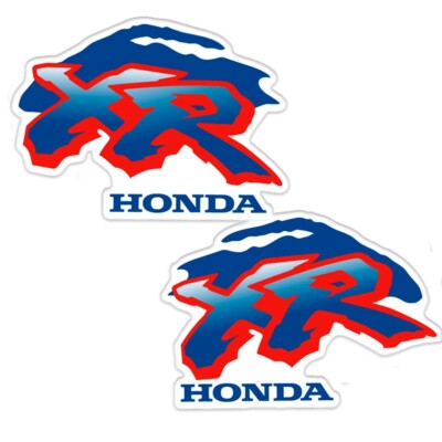 Tank Decals Graphics for Honda XR600R xr 600 93 RED BLUE glossy fast ...