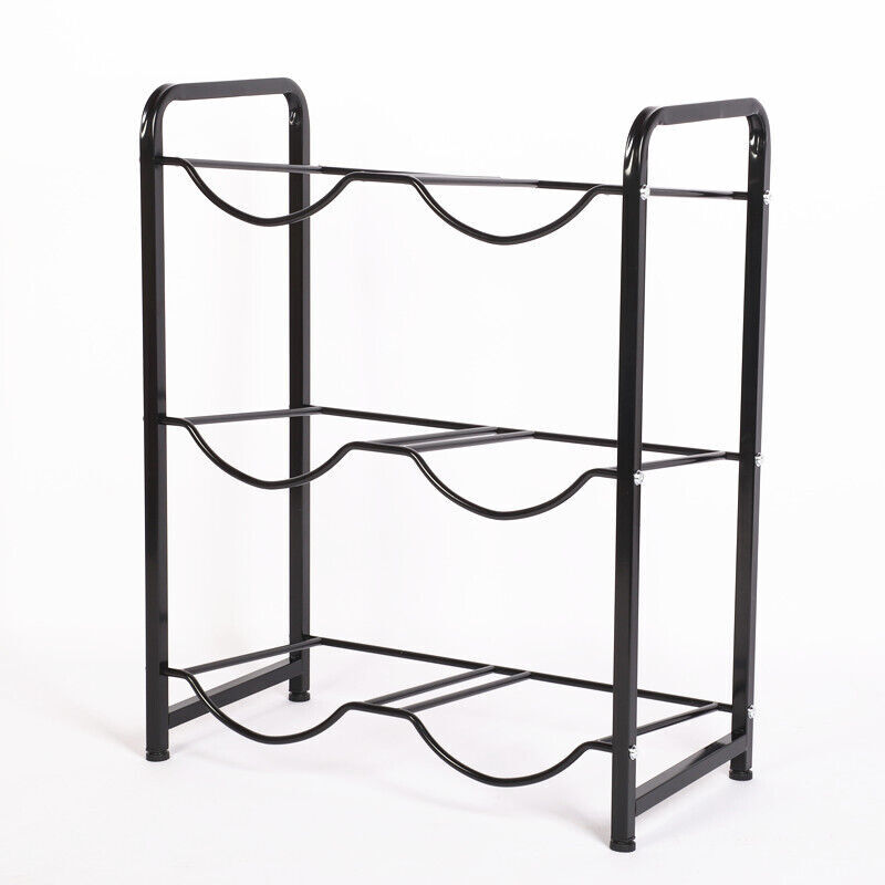 3-Tier Water Cooler Jug Rack for 6 Bottles Heavy Duty Water Bottle ...