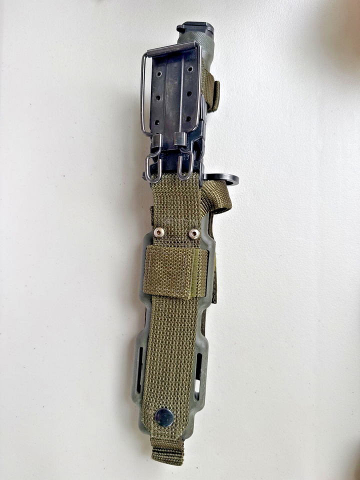 PHROBIS III M-9 Bayonet W/Scabbard & Bianchi Clip USA Military Issued ...