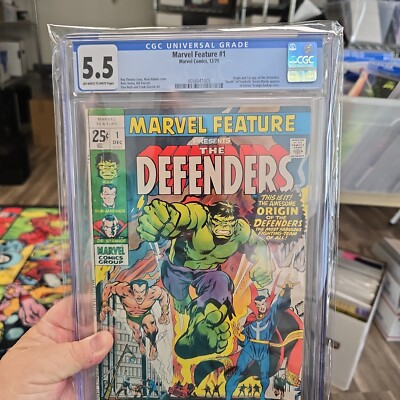 Marvel Feature #1 Key 1st DEFENDERS CGC 5.5 December 1971 | eBay