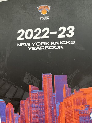 2022- 2023 NEW YORK KNICKS YEARBOOK NBA BASKETBALL PROGRAM 160 pg N.Y ...