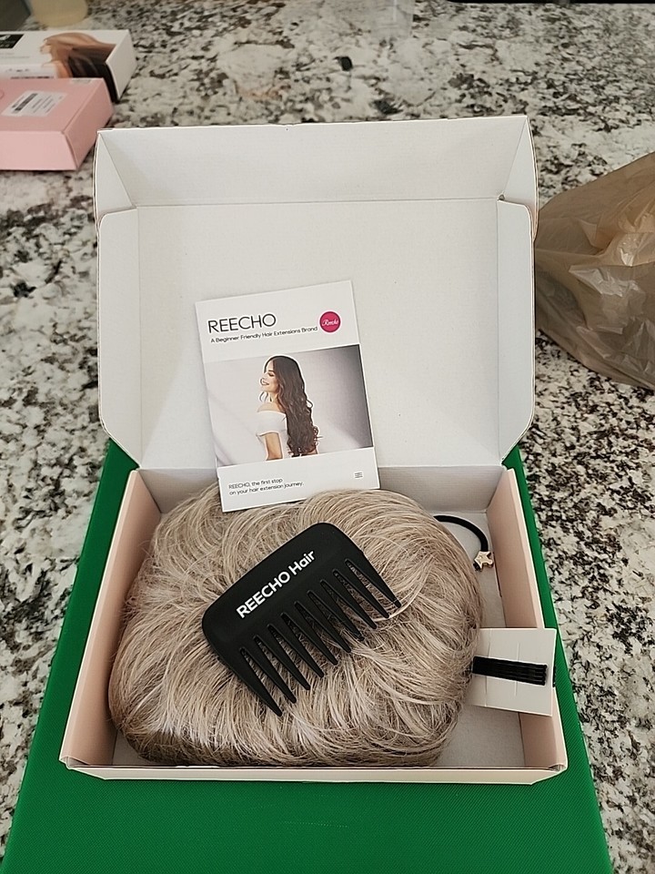 REECHO Hair Topper, Short Wig Women with Thinning Large Coverage ...