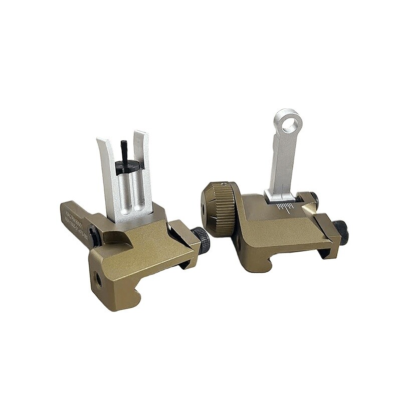 Metal Flip-Up Front Rear Sight Rail Machine CNC Aiming Folding KAC300 ...