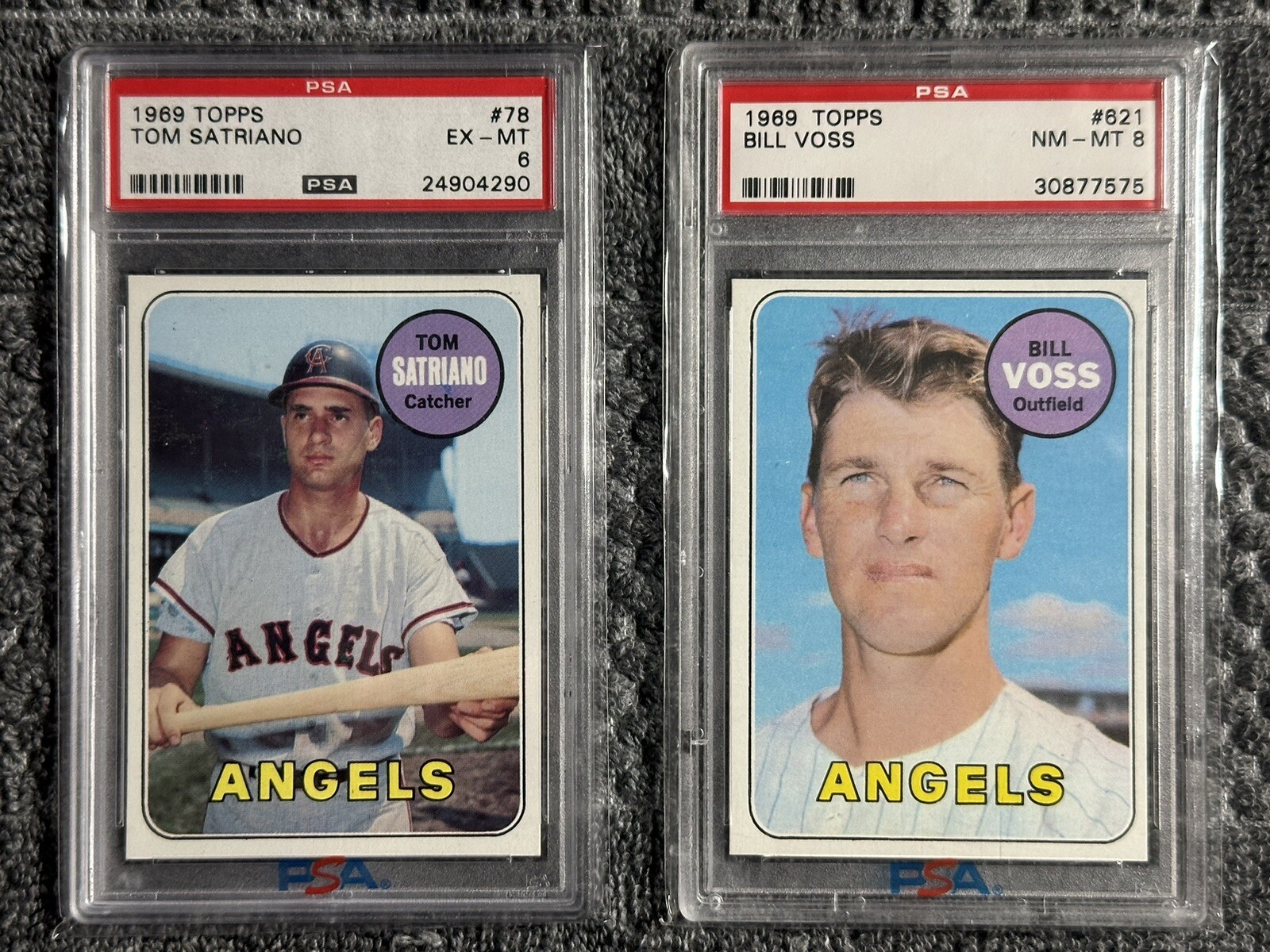 1969 Topps Baseball PSA Graded. Bill Voss #621, California Angels | eBay