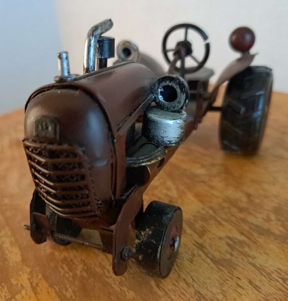 Vintage Handmade American Farmer Die Cast Metal Tractor | eBay