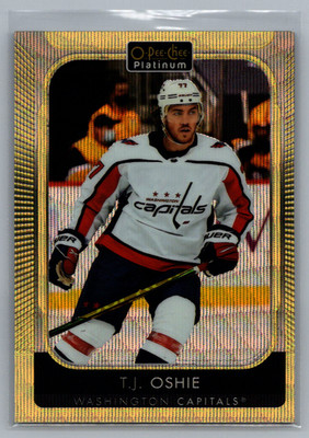 2021-22 O-Pee-Chee Platinum - T.J. Oshie #158 Neon Yellow Surge | eBay
