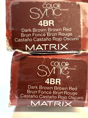 2 matrix color sync 4br dark brown red brown distressed box | eBay