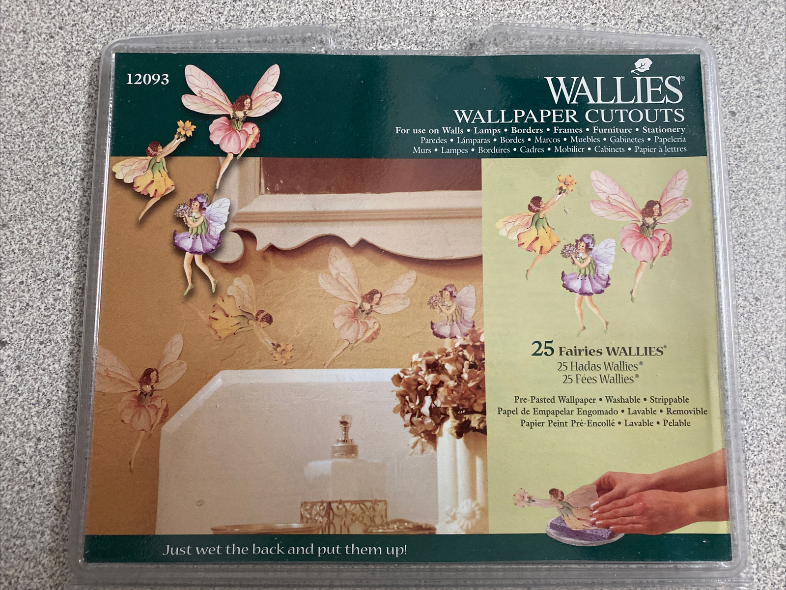 Wallies Wallpaper Cutouts #12093 PrePasted 25 FAIRIES w/ 3 Designs ...