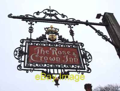 Photo 6x4 Rose & Crown Inn Sign Tring This elaborate & attractive sig ...
