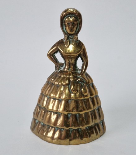 Antique / Vintage Brass Lady Bell with Feet Clapper | eBay