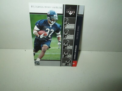 CEDRIC BENSON 2005 Upper Deck Premiere Card #17 rookie rc CHICAGO BEARS ...