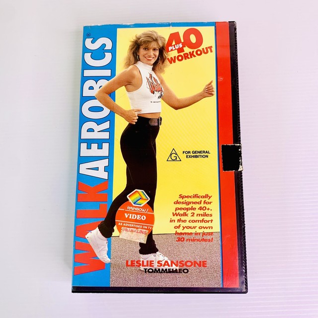 1990 Vintage VHS Walk Aerobics 40 Plus Workout by Leslie Sansone for ...