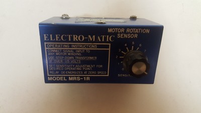 NNB Electro-Matic MRS-1R 0-10 Sensitivity Motor Rotation Sensor | eBay