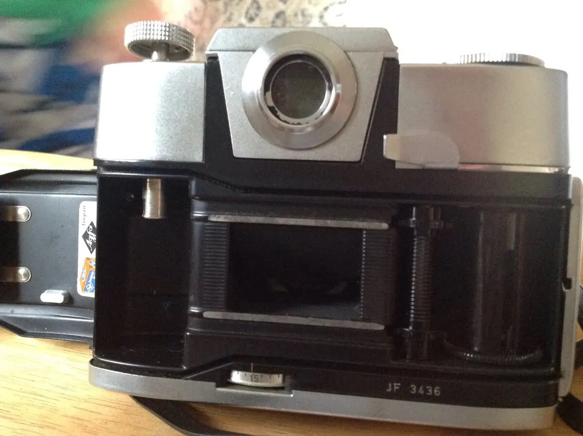 Agfa Agfaflex SLR 35mm Film Camera W/ Apotar F2.8 50mm Lens Germany ...