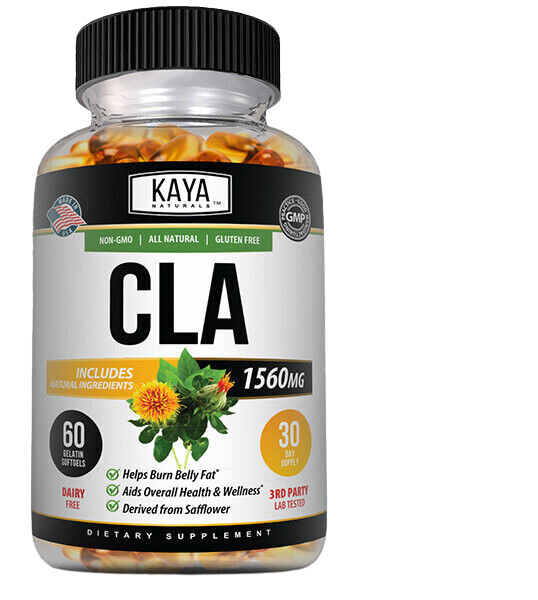 Kaya Naturals CLA Fat Burner Supplement - 60 Softgels (KNCLA60) for ...