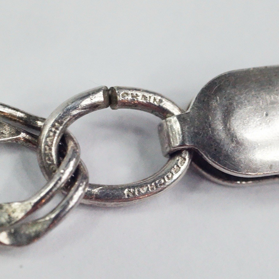 Prochain Sterling Silver Parallelo Double Link Chain Bracelet 7.5” 7 ...