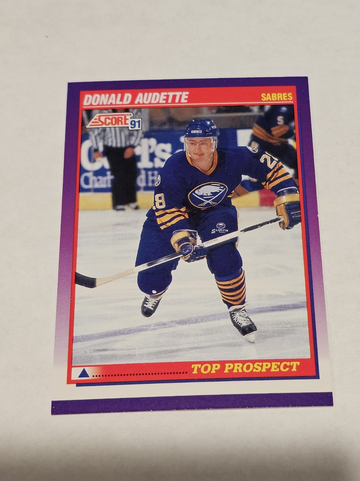 1991-92 Score American - Top Prospect Donald Audette #389 for sale ...