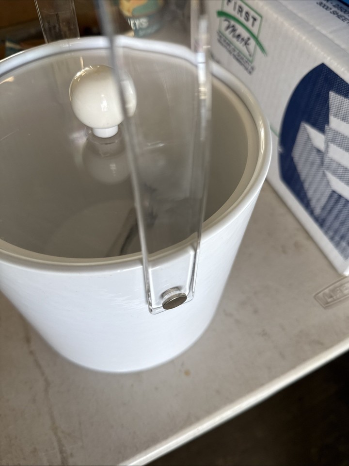 Vintage Hotel Type Ice Bucket 1 Gallon With Lid And Tongs | eBay