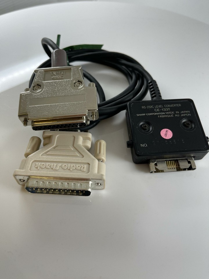 Sharp RS232C Level Converter Cable for Pocket PC 15-pin ISO Connectors ...