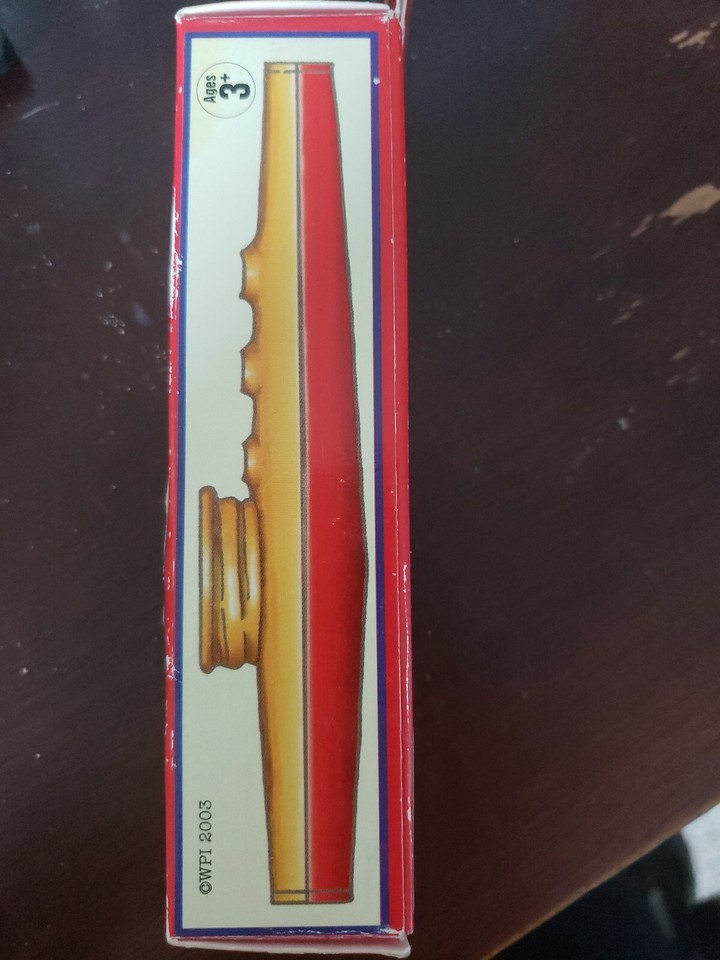 Kazoo Metal Tin Musical Toy Red & Silver Vintage Instrument Noise Maker ...