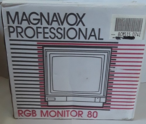 NOB Vtg 1987 Magnavox Professional RGB Monitor 80 Model 8CM515 074I ...