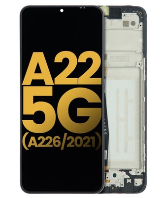 SAMSUNG GALAXY A22 5G (A226/2021) LCD ASSEMBLY WITH FRAME (REFURBISHED ...