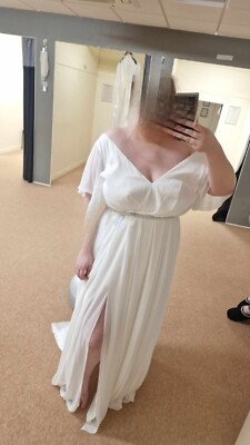 Wed2B size 24 Everlee wedding dress ivory brand new fits UK size 18 ...