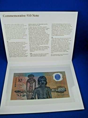 1988 First Polymer Commemorative $10 Note in Folder | eBay