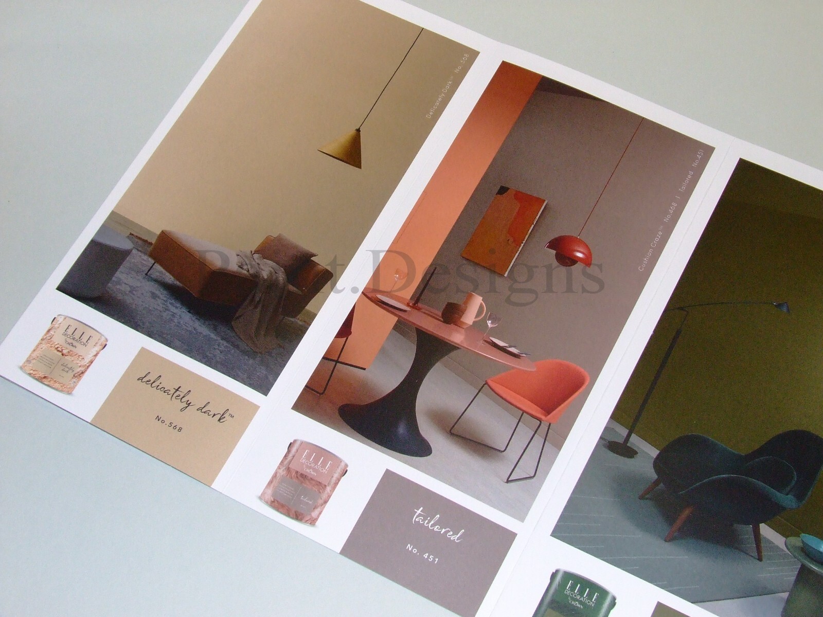 Crown Paints ELLE Colour Collection Chart Paint Guide (Flat Matt ...