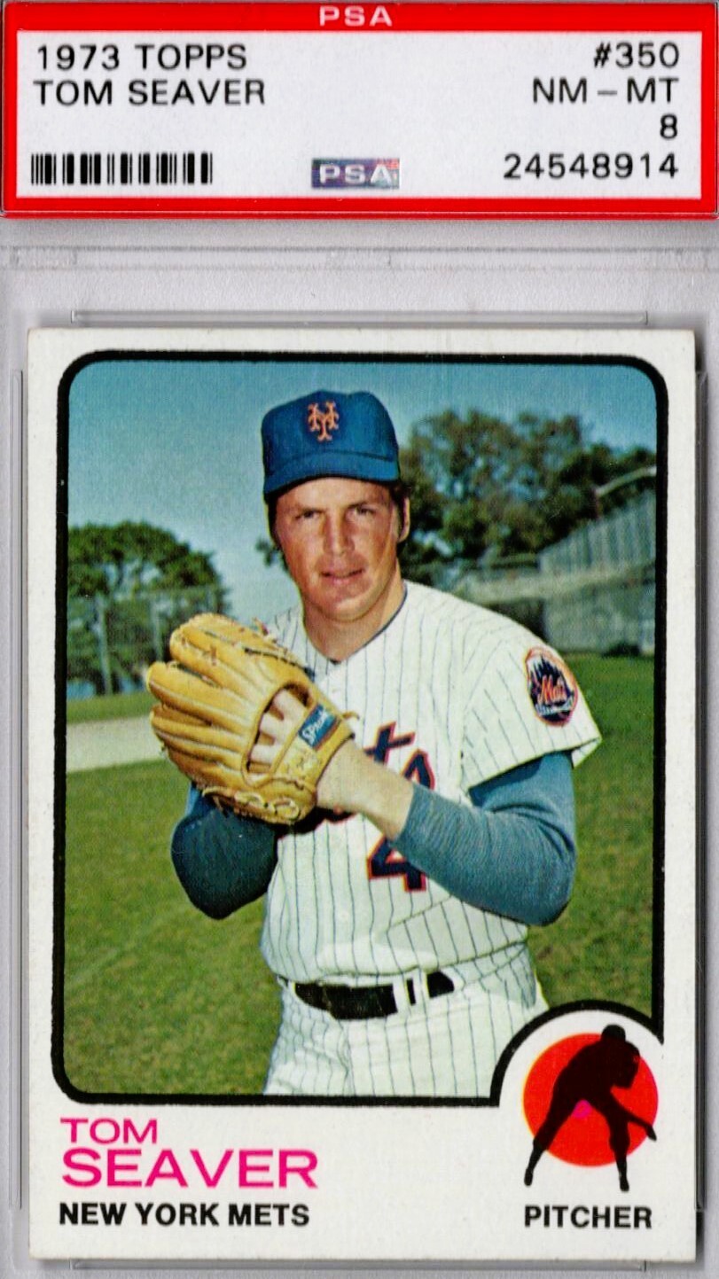 Tom Seaver, PSA 8, 1973 NY Mets, MLB All-Star, NL Rookie of the Year ...
