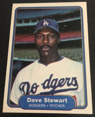 Dave Stewart- 1982 Fleer - RC - #24 - Dodgers | eBay