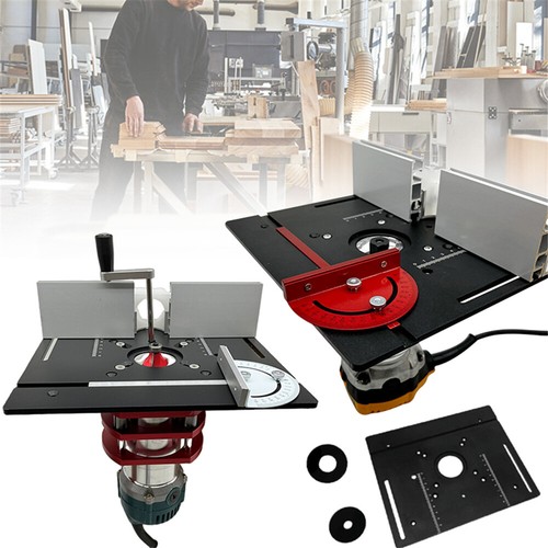Router Table Insert Plate Trimming Tools Aluminum Alloy Wood Milling ...