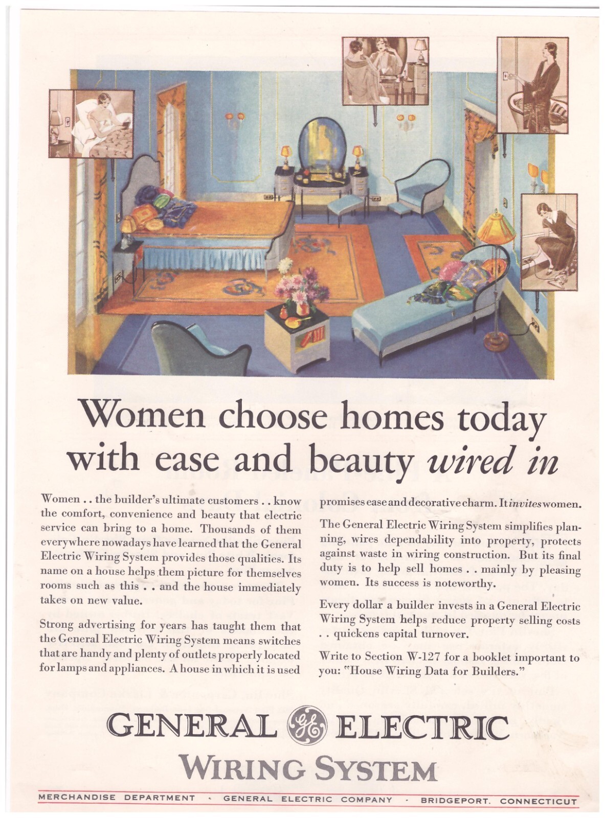 1929 General Electric Wiring System Advertisement | eBay
