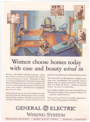 1929 General Electric Wiring System Advertisement | eBay