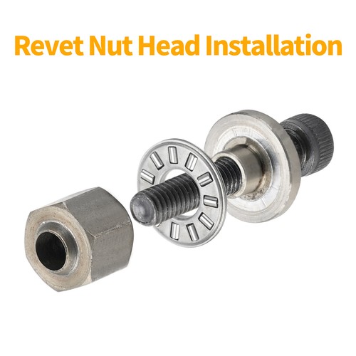 Hand Rivet Nut Gun Head nuts Simple installation Riveter Rivnut Tool M3 ...