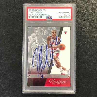2014-15 Panini Prestige #53 Tony Snell Signed Card AUTO PSA Slabbed ...