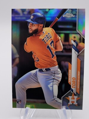 2020 Topps Chrome Abraham Toro REFRACTOR RC ROOKIE #56 Houston Astros ...