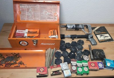 Ramset Pow-r-Set Tool Model 4160 & Remington Stud Driver 455a Lot OF 2 ...